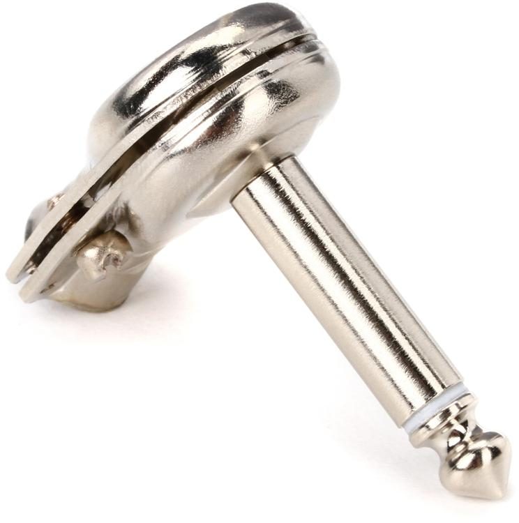 Lava Cable 229 Instrument Plug Nickel, Right Angle | Sweetwater