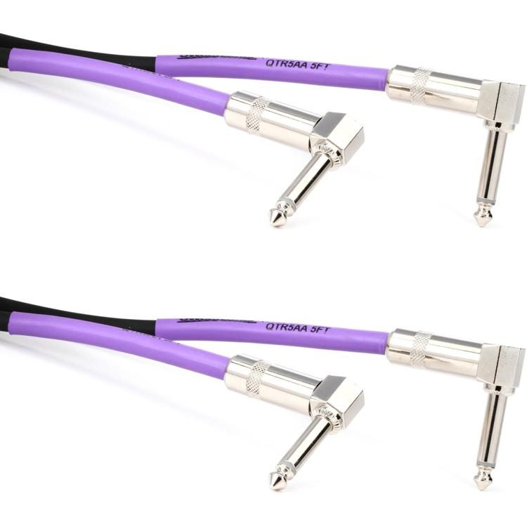 Pro Co EGLL-5 Excellines Right Angle to Right Angle Instrument Cable (2 ...