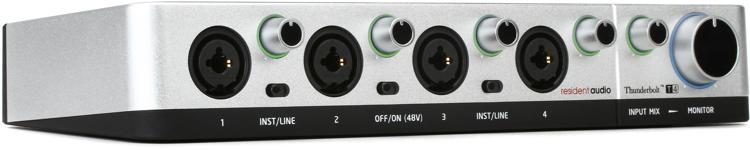 Resident Audio T4 4x4 Thunderbolt Audio Interface | Sweetwater