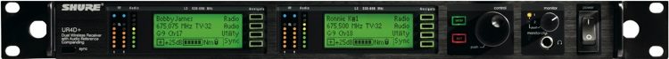 Shure UR4D+ - J5 Band, 578 - 638 MHz | Sweetwater