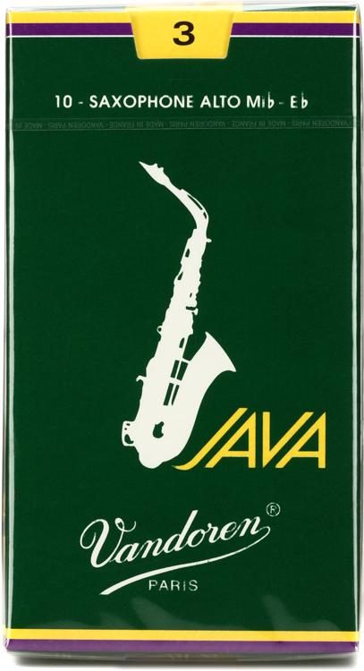 Vandoren SR263 - JAVA Green Alto Saxophone Reeds - 3.0 (10-pack) | Sweetwater