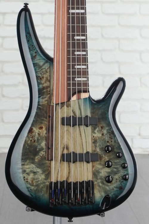 Ibanez Bass Workshop SRAS7 Ashula 7-string Bass Guitar - Cosmic Blue ...