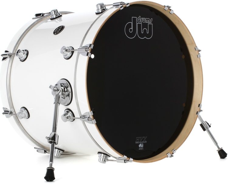 DW Performance Series Bass Drum - 16" x 20" Gloss White FinishPly ...