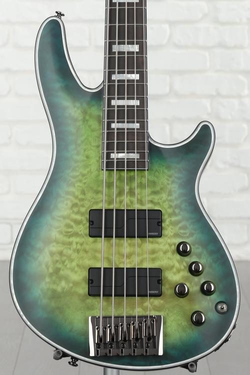 Schecter Daniel Firth Hellraiser Extreme-5 Bass Guitar - Cthulhu Burst ...