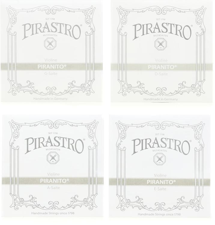 Pirastro Piranito Violin String Set - 3/4-1/2 Size Ball-end E | Sweetwater