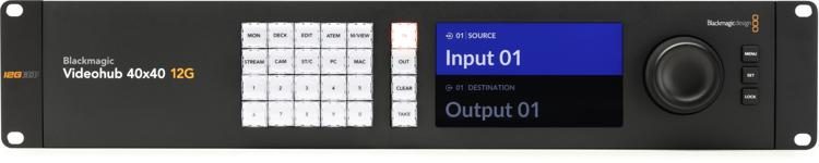 Blackmagic Design Videohub 40x40 12G Video Router | Sweetwater