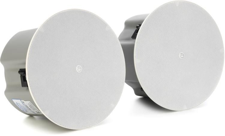 AtlasIED FAP6260T 6-inch 60W 70V/100V In-ceiling Speaker - White (Pair ...