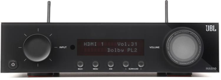 JBL MA510 5.2-channel 8K A/V Receiver - Black | Sweetwater