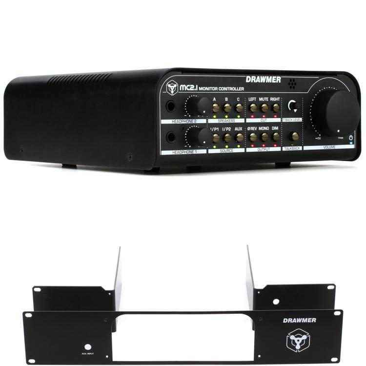 Drawmer MC2.1 Desktop Monitor Controller and Rack Mount Kit | Sweetwater