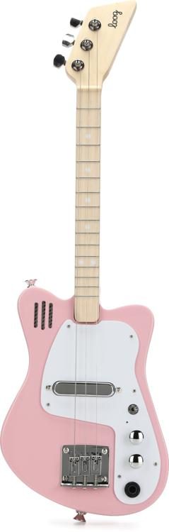 Loog Guitars Mini Electric Guitar - Pink | Sweetwater