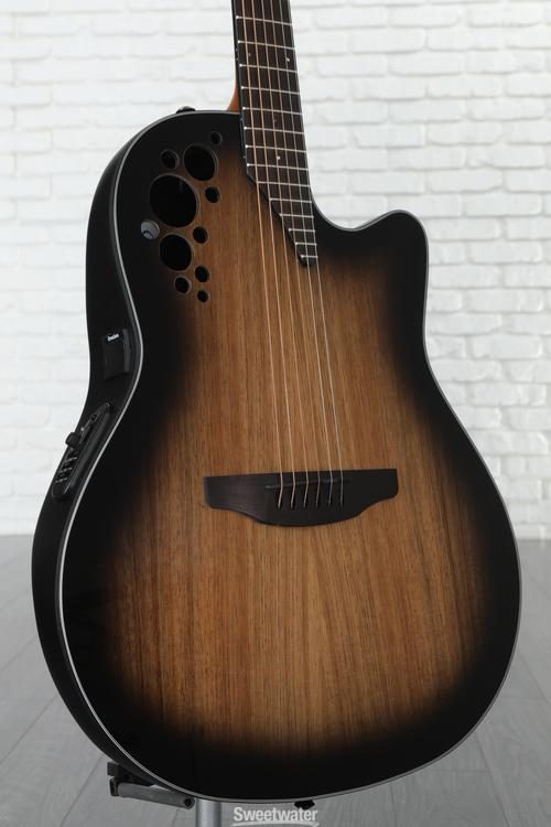 Ovation CS44P-ABLKW-G Celebrity Exotic Selection Acoustic-electric ...