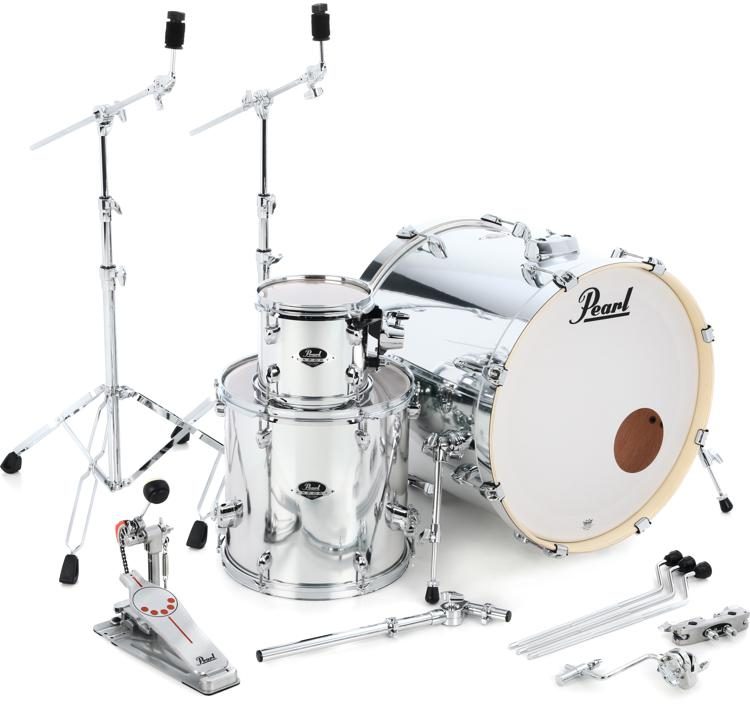 Pearl Export EXX22/C 3-piece Add-on Pack with Hardware - Mirror Chrome ...