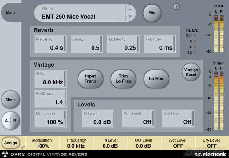 TC Electronic DVR2 Plug-in - TDM | Sweetwater