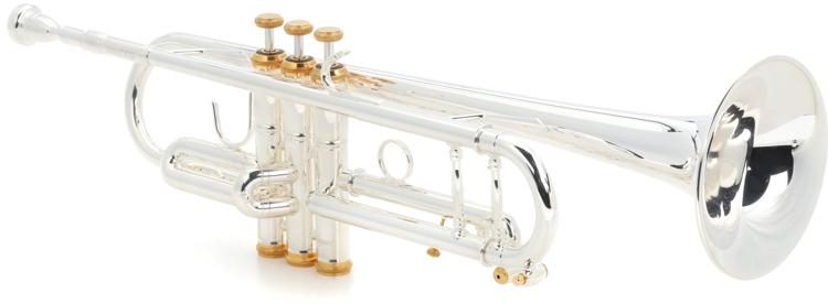 Stomvi 5330 Elite 250 Bb Trumpet - Silver-plated with Gold Trim ...