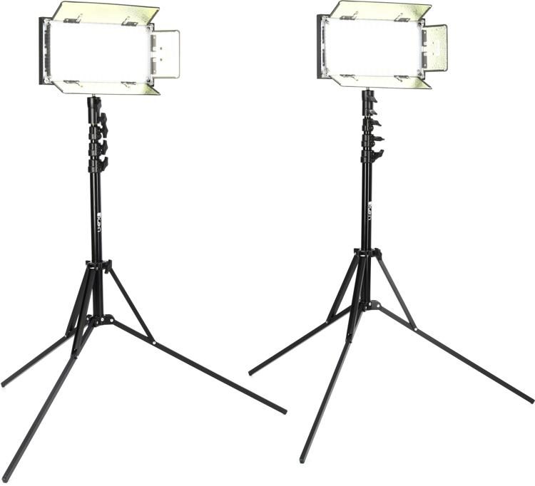 Ikan IB508-V2-2PT-KIT Bi-color LED Studio Light Kit | Sweetwater