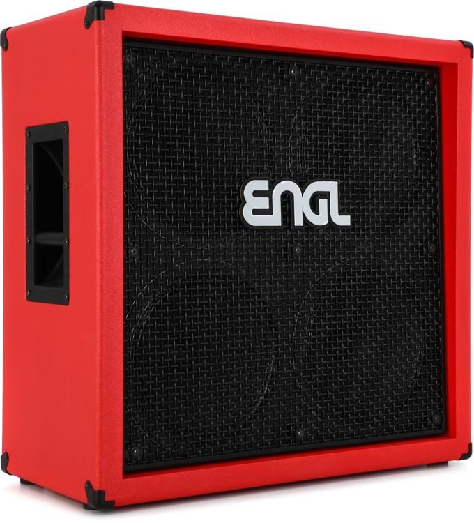 ENGL Amplifiers E412VGB 4 x 12-inch Speaker Cabinet - Red Tolex ...