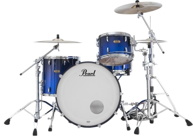 Pearl Masters Maple Pure 3-piece Shell Pack Bundle - Kobalt Blue Fade ...