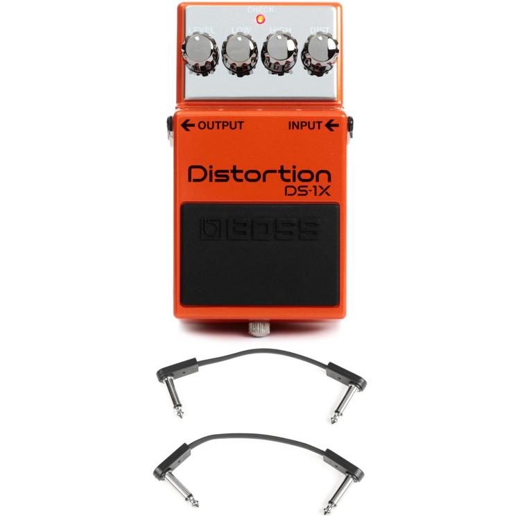 Boss DS-1X Distortion Pedal with 3 Patch Cables | Sweetwater