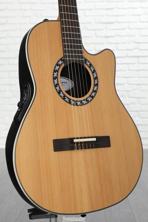 Ovation Timeless Classic Nylon Acoustic-Electric Guitar - Natural ...