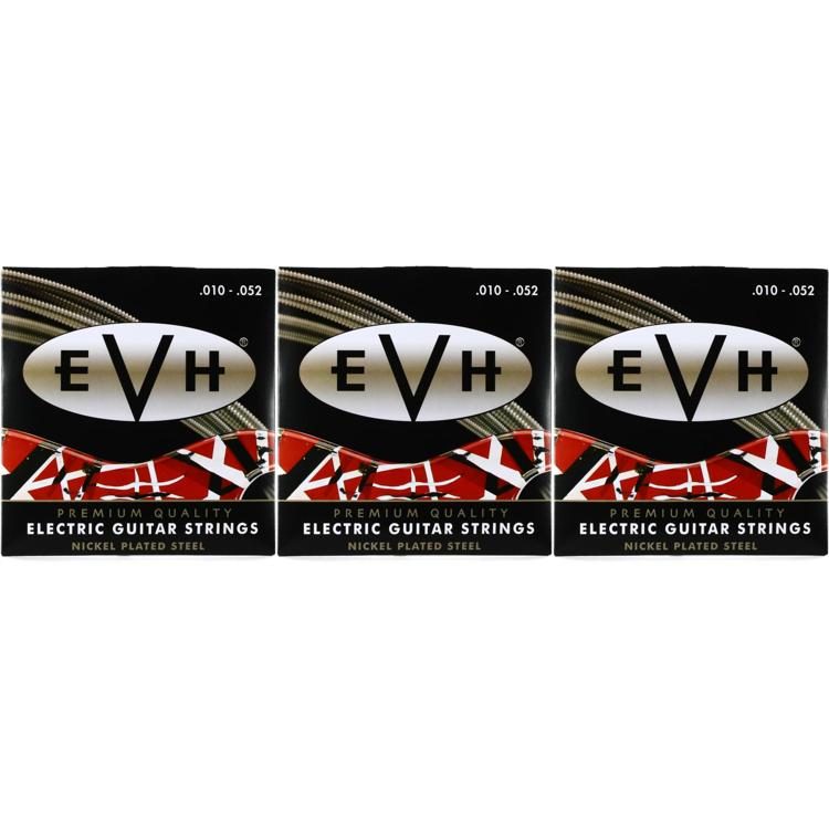 EVH Premium Electric Guitar Strings - .010 -.052 (3-Pack) | Sweetwater
