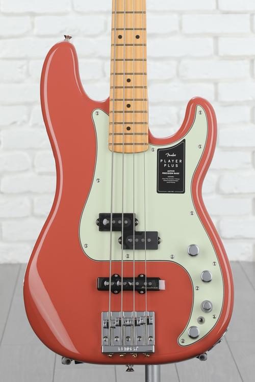 Fender Player Plus Active Precision Bass - Fiesta Red with Maple ...