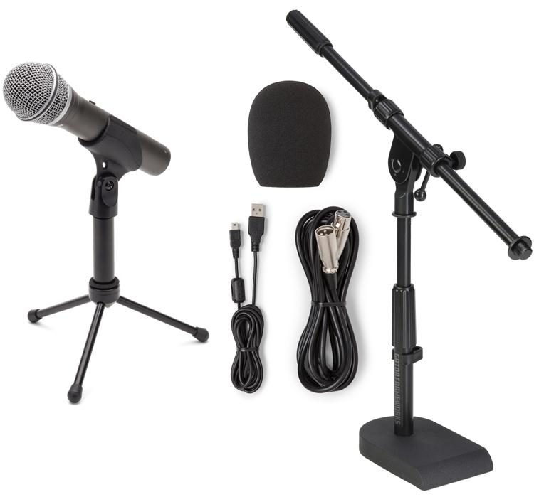Samson Q2U Recording and Podcasting Pack USB/XLR Dynamic Microphone ...