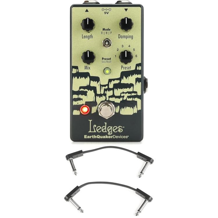 EarthQuaker Devices Ledges Tri-Dimensional Reverberation Pedal and 3 ...