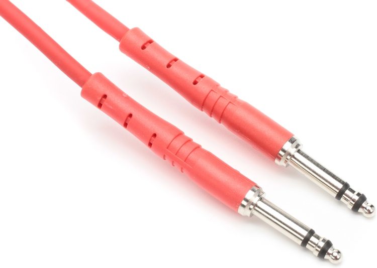 StageMASTER STT-1.R TT Patch Cable - 1 foot Red | Sweetwater