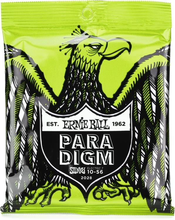 Ernie Ball 2028 Regular Slinky Paradigm Electric Guitar Strings 7-string Bundles | Sweetwater