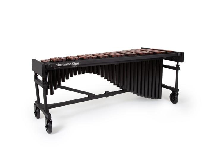 Marimba One 4.3-Octave Wave Marimba with 8 inch Casters - Black Classic ...
