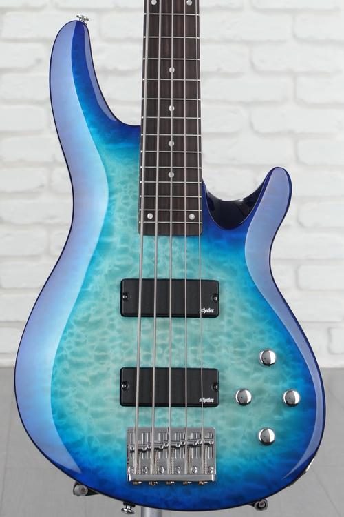 Schecter C-5 Plus 5-string Bass Guitar - Ocean Blue Burst | Sweetwater