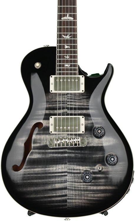 PRS P245 Semi-Hollow - Charcoal Burst with Pattern Neck | Sweetwater