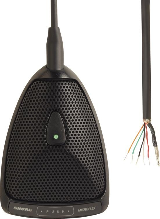 Shure MX392/S Supercardioid Boundary Microphone (Unterminated) - Black ...