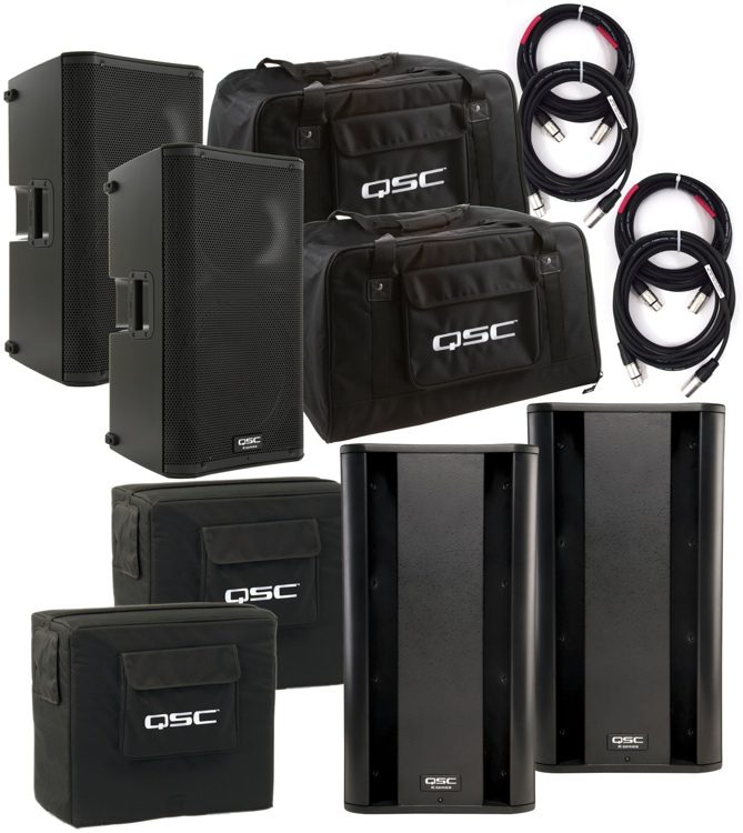 QSC K12 Speaker Pair with Subs Package | Sweetwater