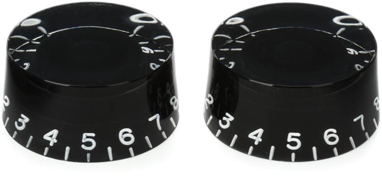 AllParts Vintage-style Speed Knobs 2-pack - Black | Sweetwater