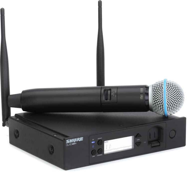 Shure GLXD24R+ Digital Wireless Handheld System with BETA58A Capsule ...