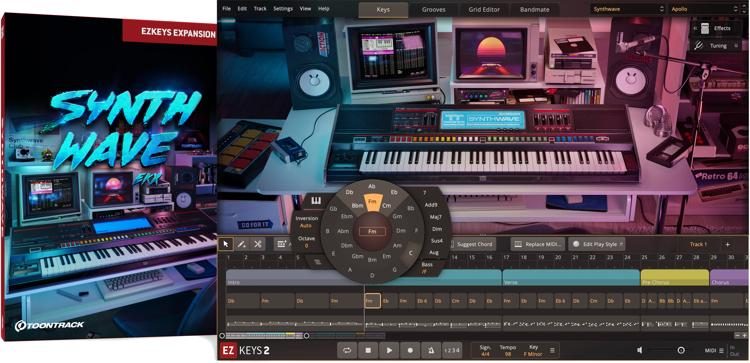 Toontrack Synthwave EKX Expansion for EZkeys 2 | Sweetwater