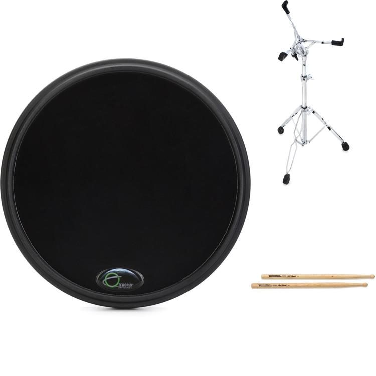 OffWorld Percussion Invader V3 Practice Pad with Stand and Sticks ...