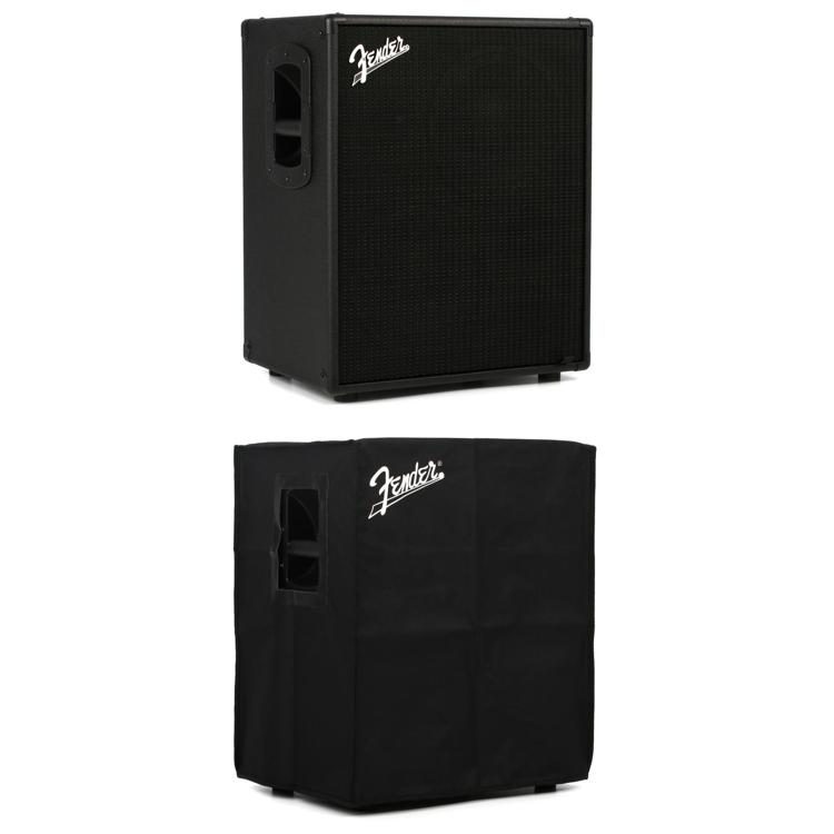 Fender Rumble 210 2x10" 700-watt Bass Cabinet with Cover - Black Grille ...