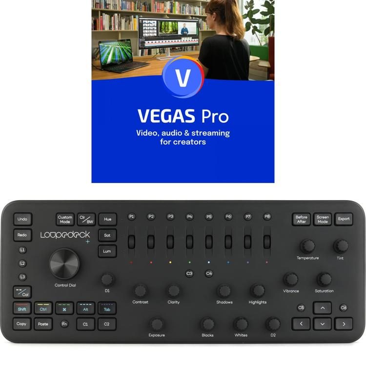 MAGIX Vegas Pro 20 Video Editing Software and Loupedeck Plus Interface ...