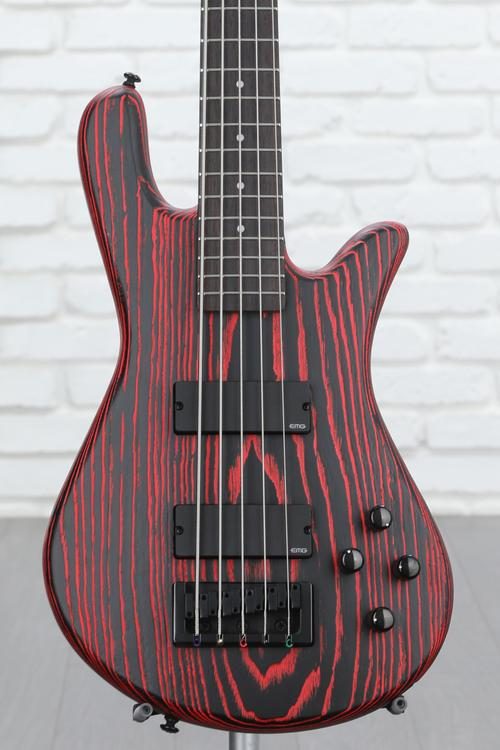 Spector NS Pulse 5 Bass Guitar - Cinder Red | Sweetwater