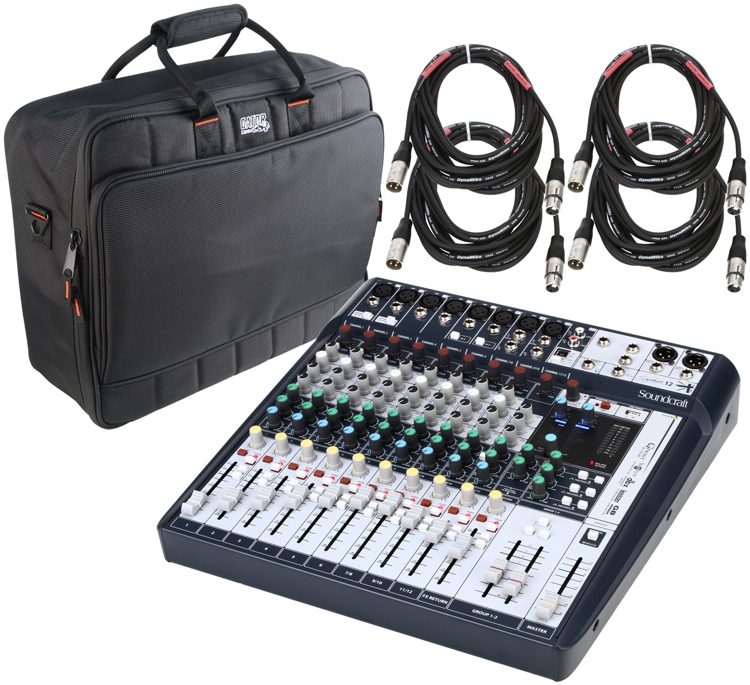 Soundcraft Signature 12 Mixer with Case and Cables | Sweetwater
