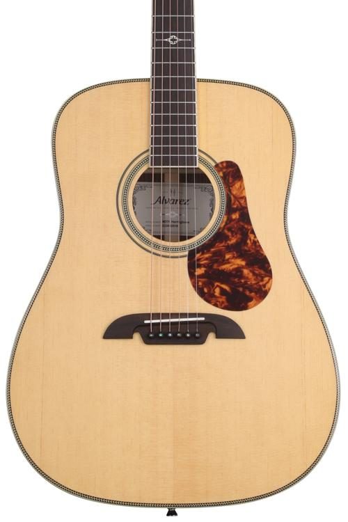 Alvarez MD70 Masterworks 70 Herringbone Dreadnought Acoustic Guitar ...