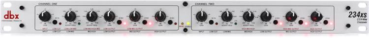 dbx 234xs 2-/3-way Stereo, 4-way Mono Crossover | Sweetwater