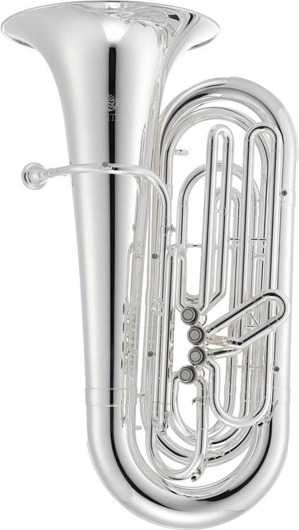 Silver 4 Valve Tuba