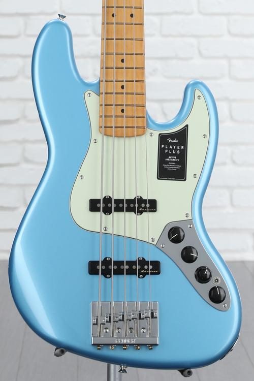 Fender Player Plus Active Jazz Bass V - Opal Spark with Maple ...