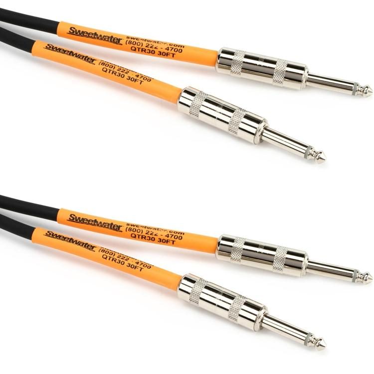 Pro Co EG-30 Excellines Straight to Straight Instrument Cable (2-Pack ...
