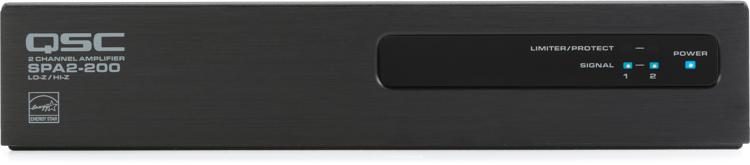 QSC SPA2-200 200W 2-channel 70V Power Amplifier | Sweetwater