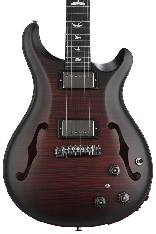 PRS Wood Library Hollowbody II Piezo Electric Guitar- Satin Angry Larry ...