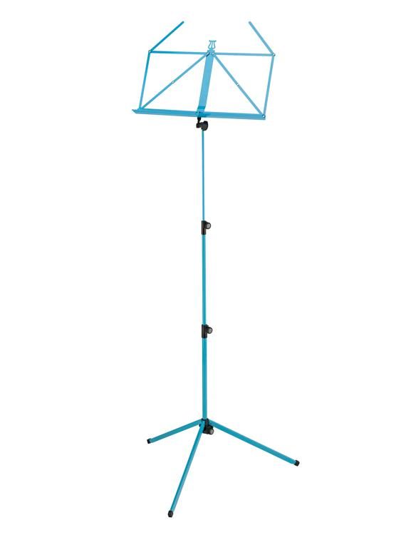 K&M 100/1 Folding Music Stand - Ocean Blue | Sweetwater